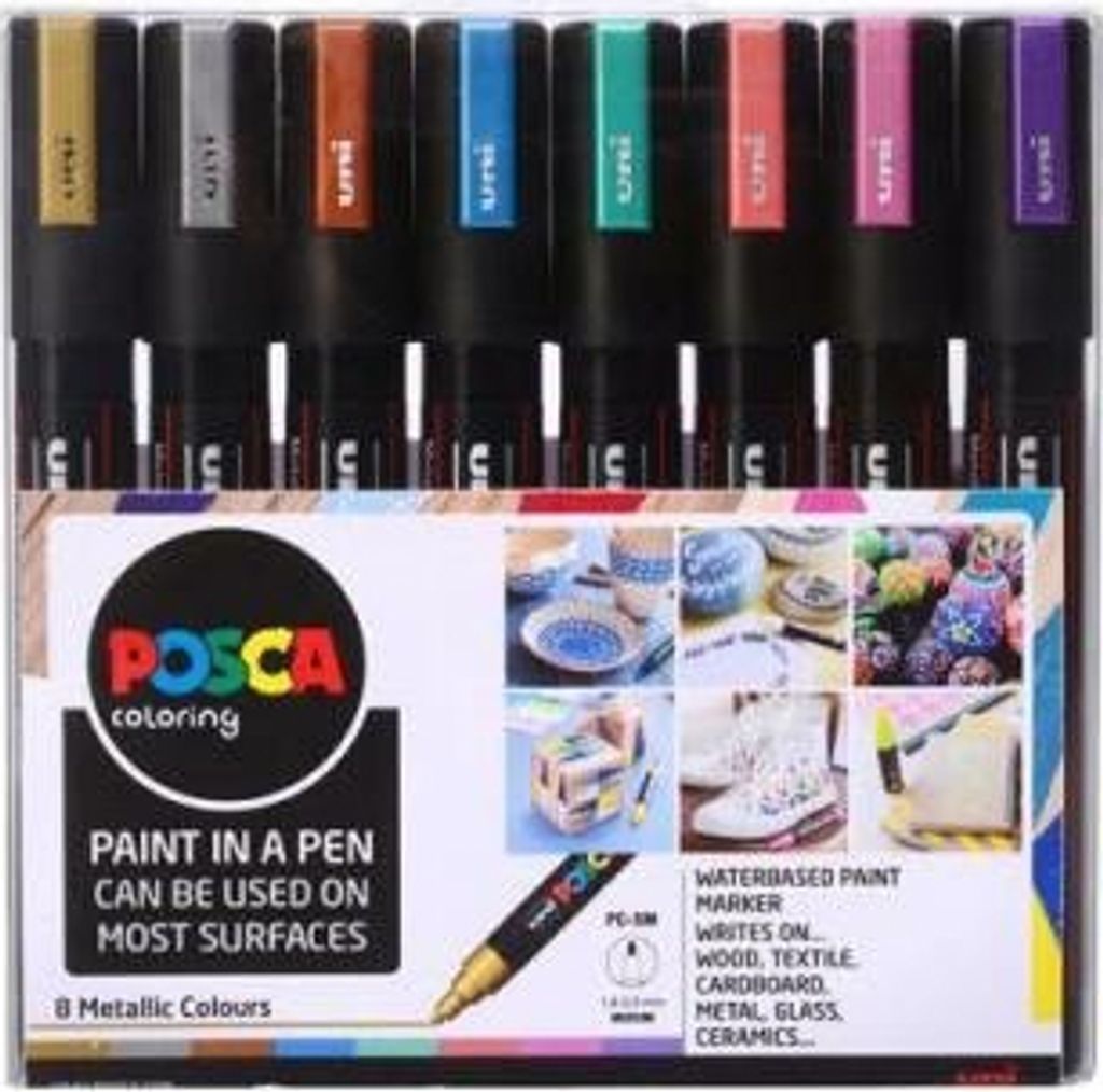 POSCA fixky sada 5M akrylové metalické farby | Kaufland.sk