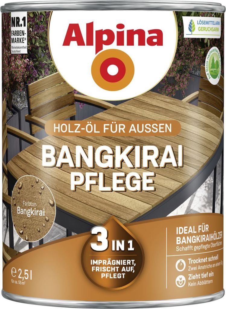 Alpina Bangkirai-Pflege 2,5 L bangkirai | Kaufland.de