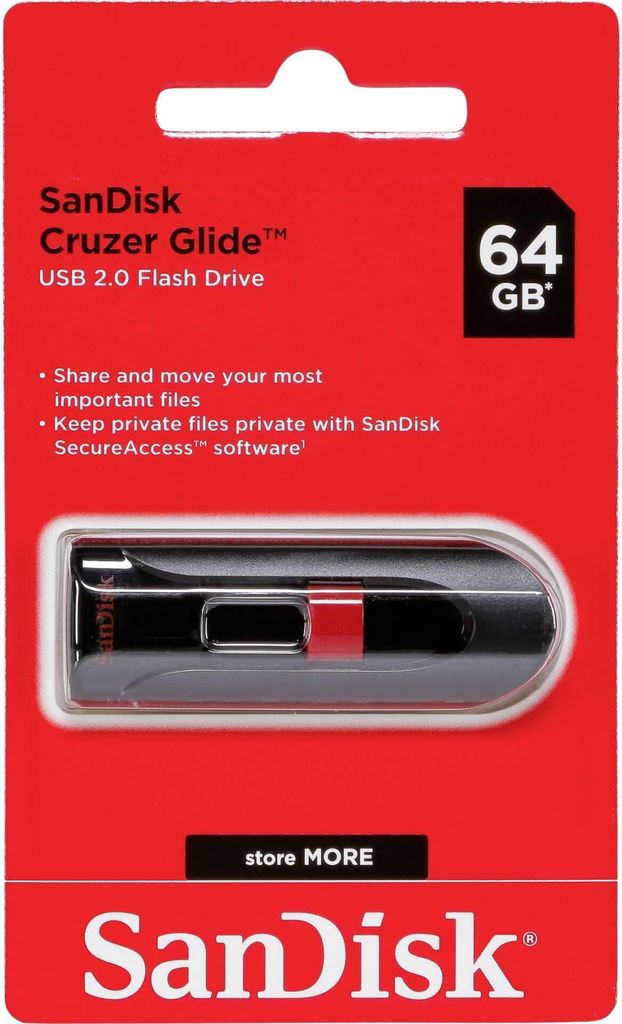 SanDisk Cruzer Glide - USB flash disk - 64 GB USB kľúče