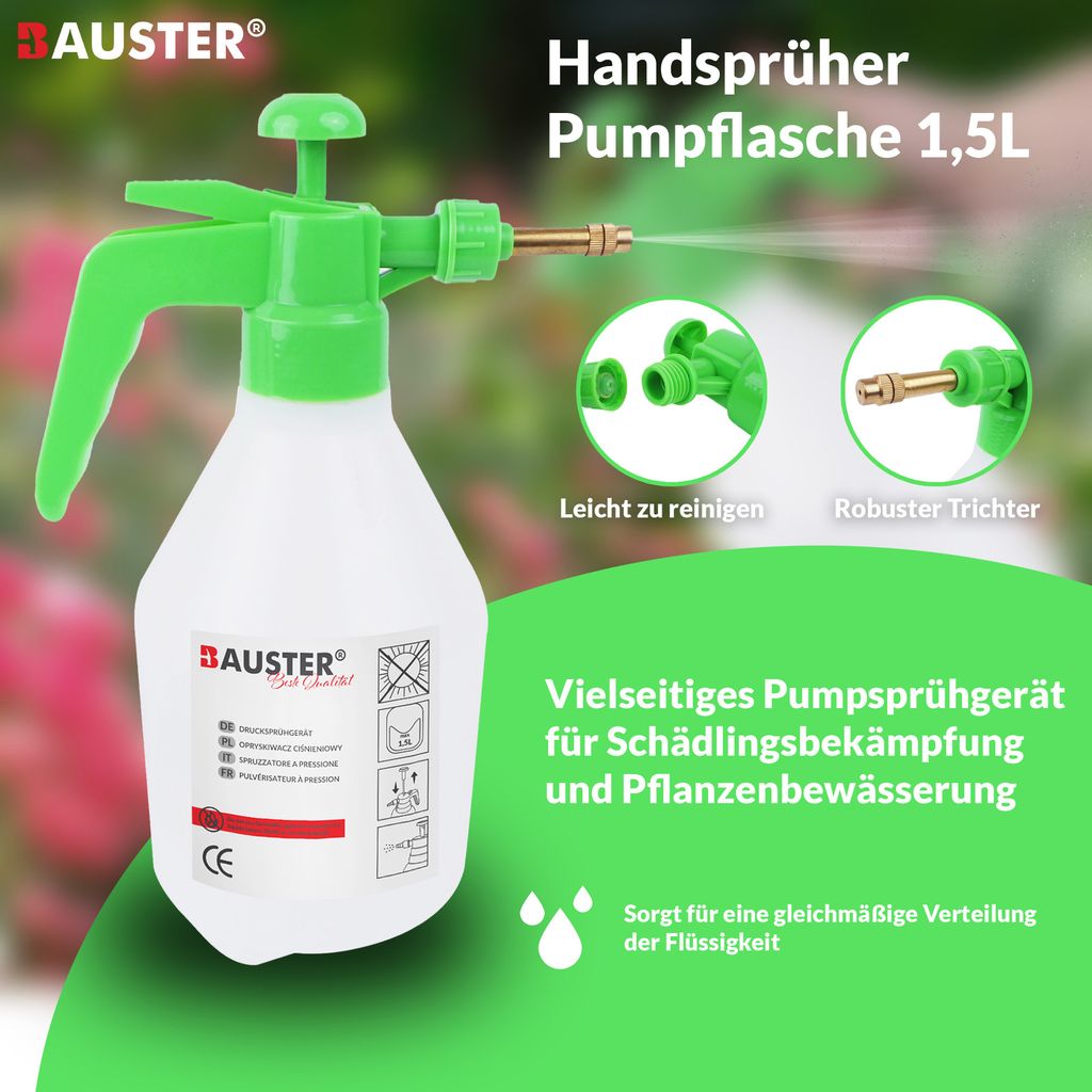 BAUSTER® Drucksprüher 1,5L Pumpsprüher | Kaufland.de
