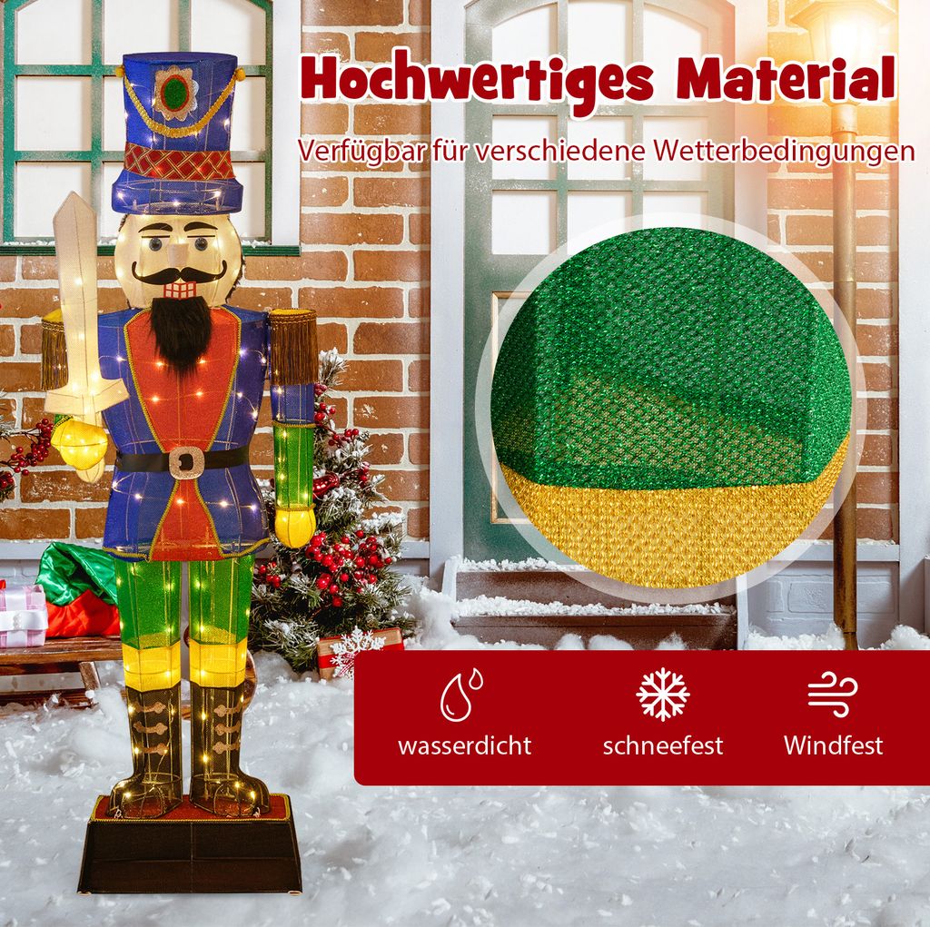 COSTWAY 184cm Weihnachten Nussknacker Figur | Kaufland.de