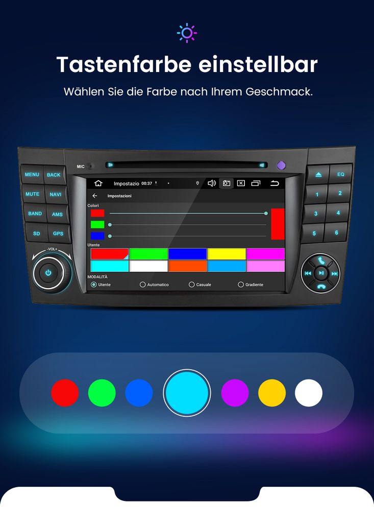 4+64G 7 "Android 13 DVD CD Autoradio Carplay | Kaufland.cz