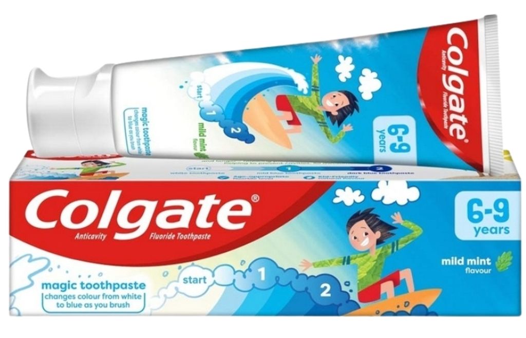 Colgate, Dentifrice pour enfants 6 - 9 ans, menthe douce,