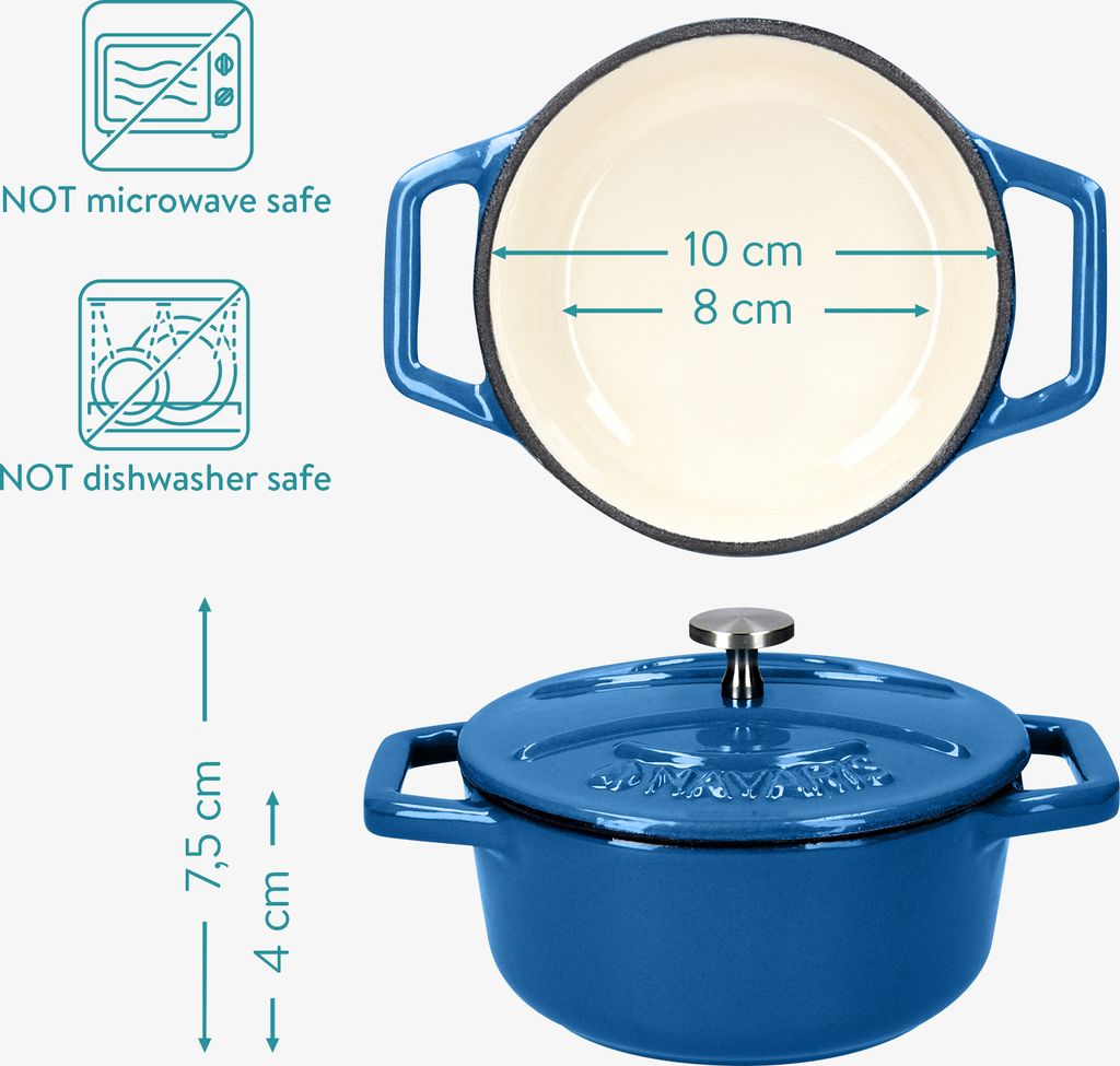 Navaris Mini Cocotte Set - 4x Gusseisen Mini | Kaufland.de