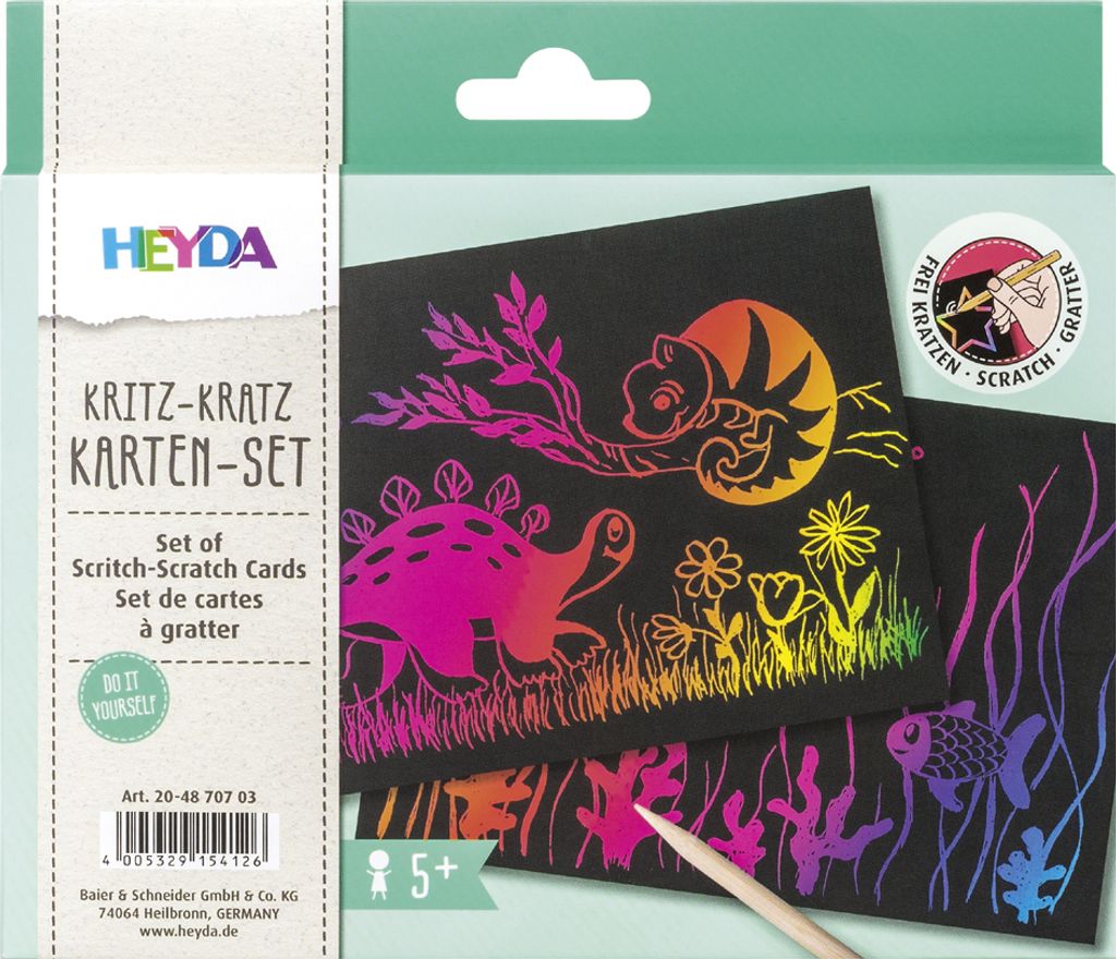 HEYDA Kritz-Kratz Karten-Set 210 g/qm 176 x | Kaufland.de
