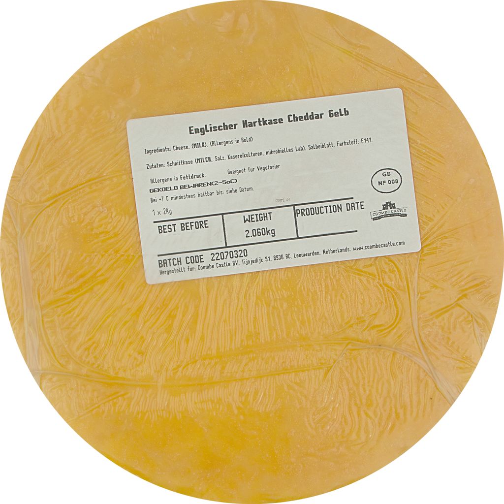 Food-United YELLOW-CHEDDAR Cheese Laib 2kg | Kaufland.de