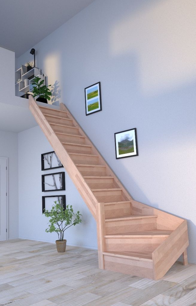 Drevené schodisko Rhodos v ¼ točitom | Kaufland.sk