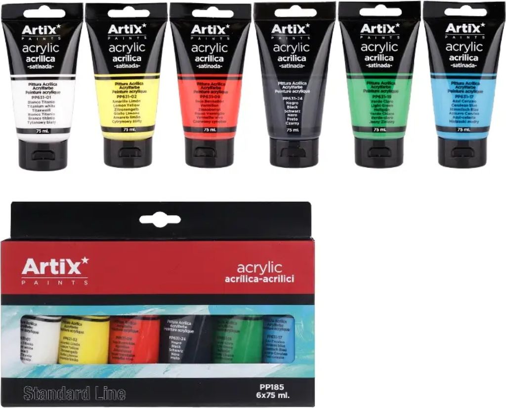 Artix sada akrylových farieb 6x75 ml | Kaufland.sk