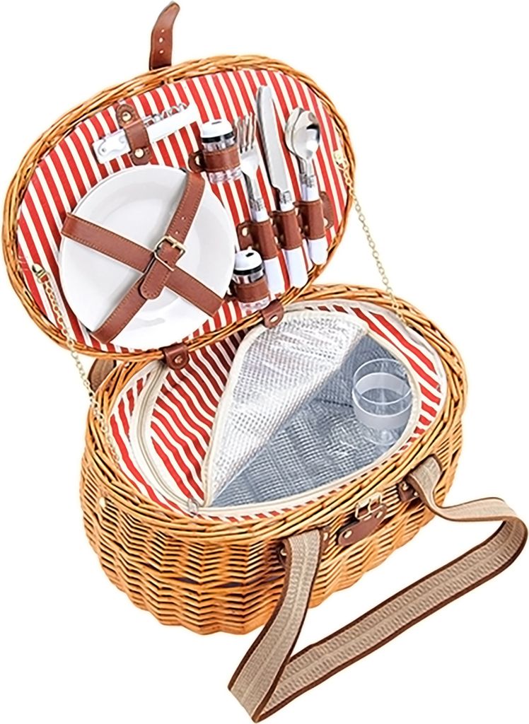 3.09 Piknikový koš pro 2 osoby s talíři, příbory,