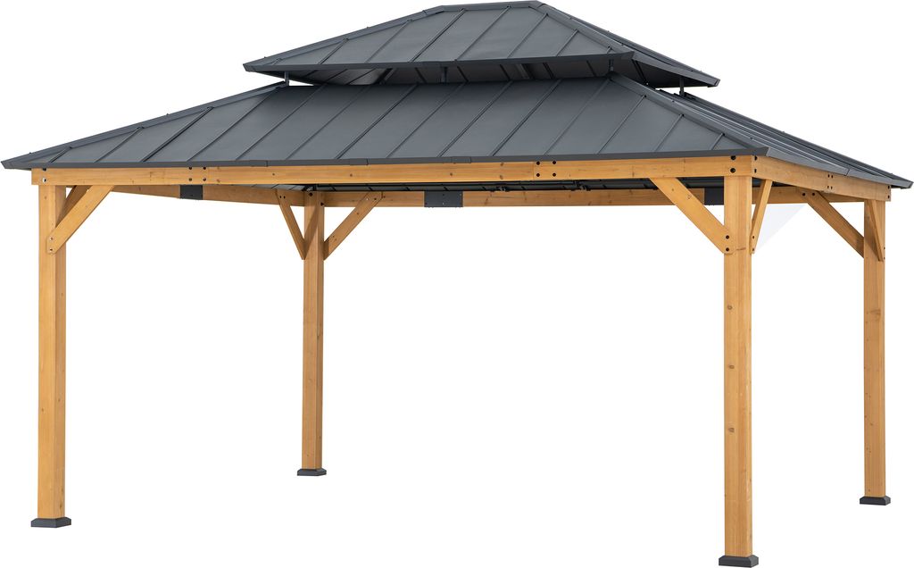 Sunjoy Zedernholz Gazebo / Pavillon 4x4 RIMO | Kaufland.de
