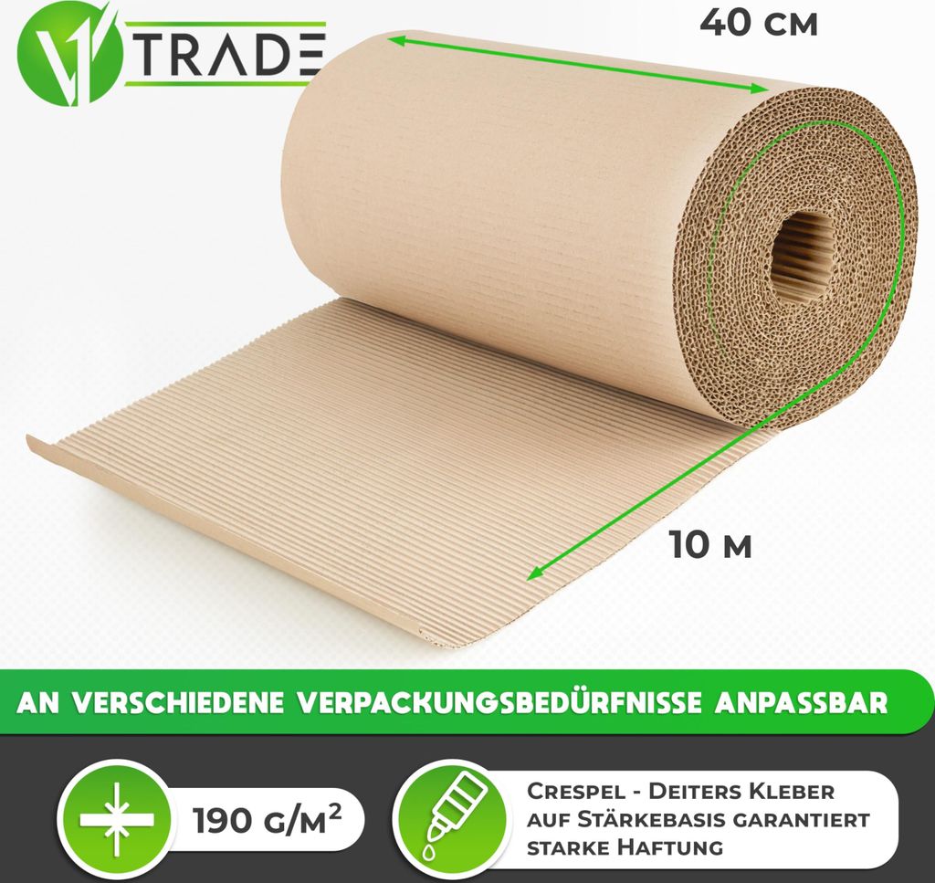 V1 TRADE Wellpappe Rolle 40cm x 10m - | Kaufland.de