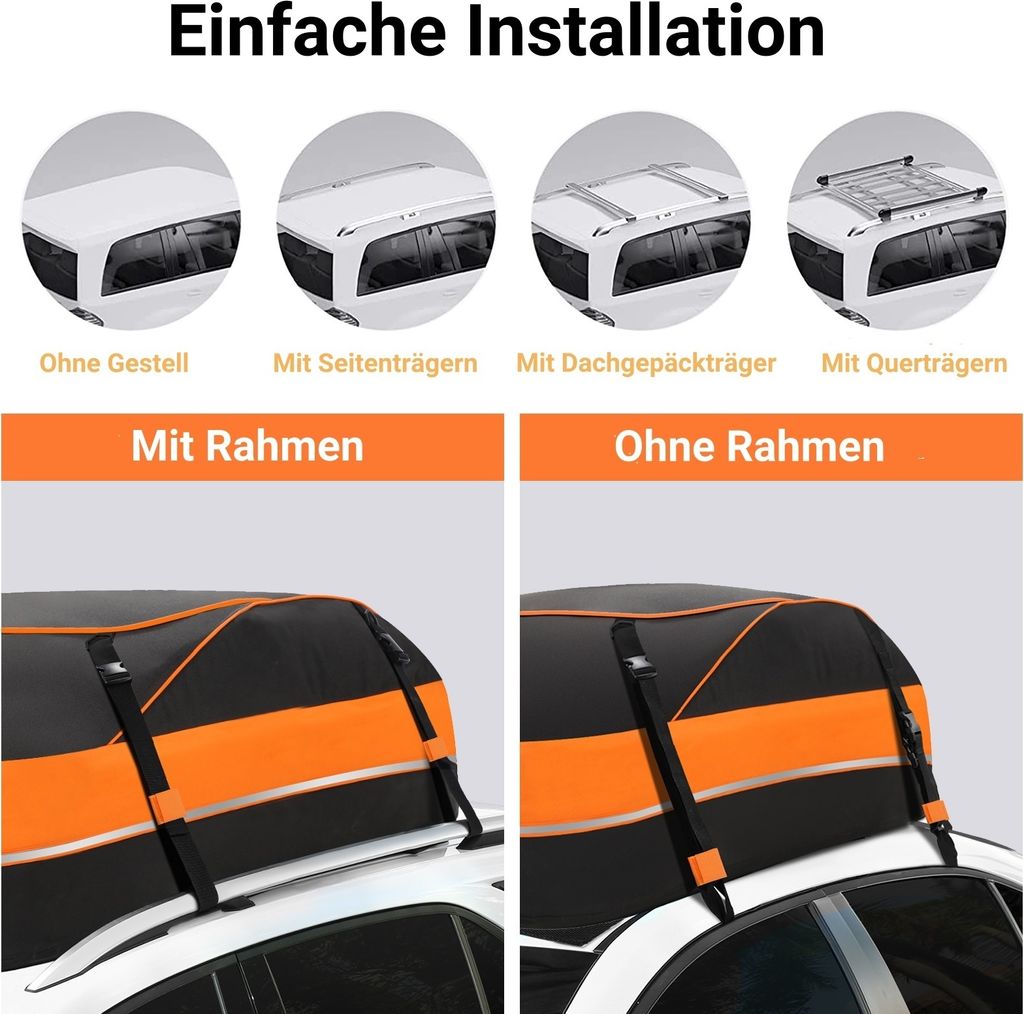 425L Auto Dachbox, 102x90x45cm faltbare | Kaufland.de