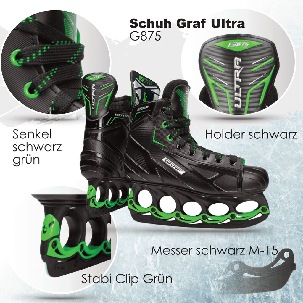 tblade Schlittschuhe Graf Ultra G875 Green | Kaufland.de