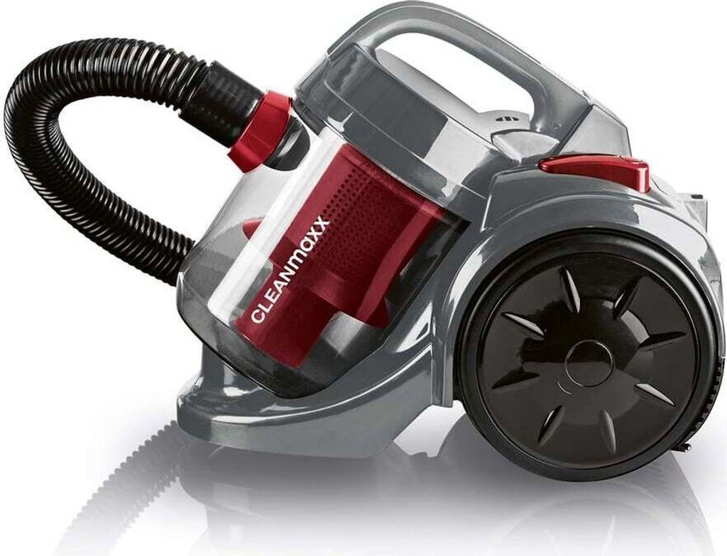 CLEANmaxx Zyklon-Staubsauger 800W schwarz/rot