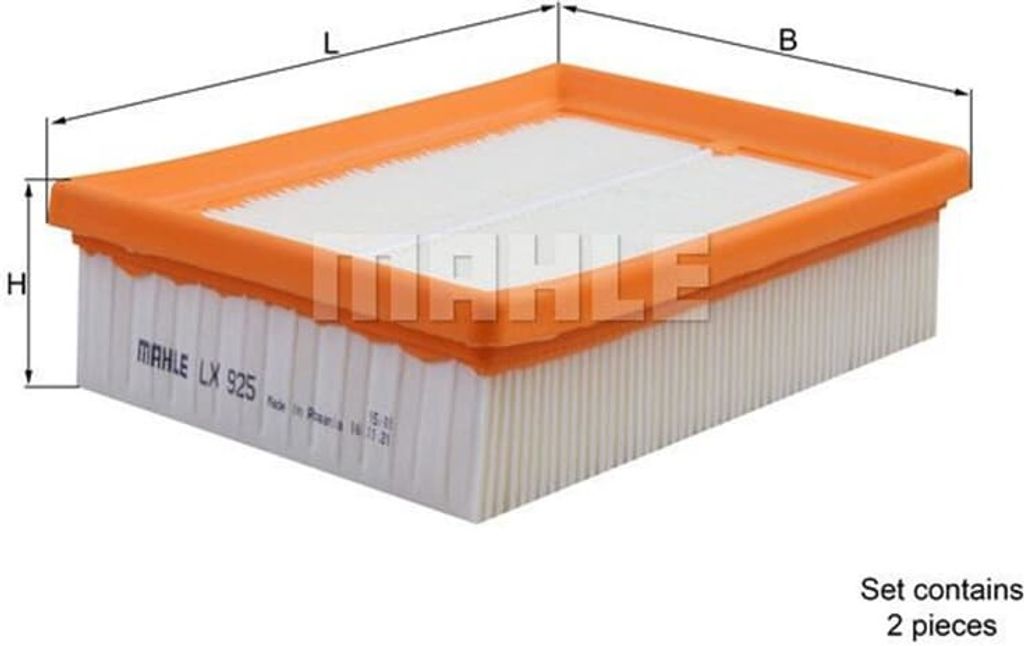 MAHLE Luftfilter 2 (LX 925/S) für VW Lupo | Kaufland.de