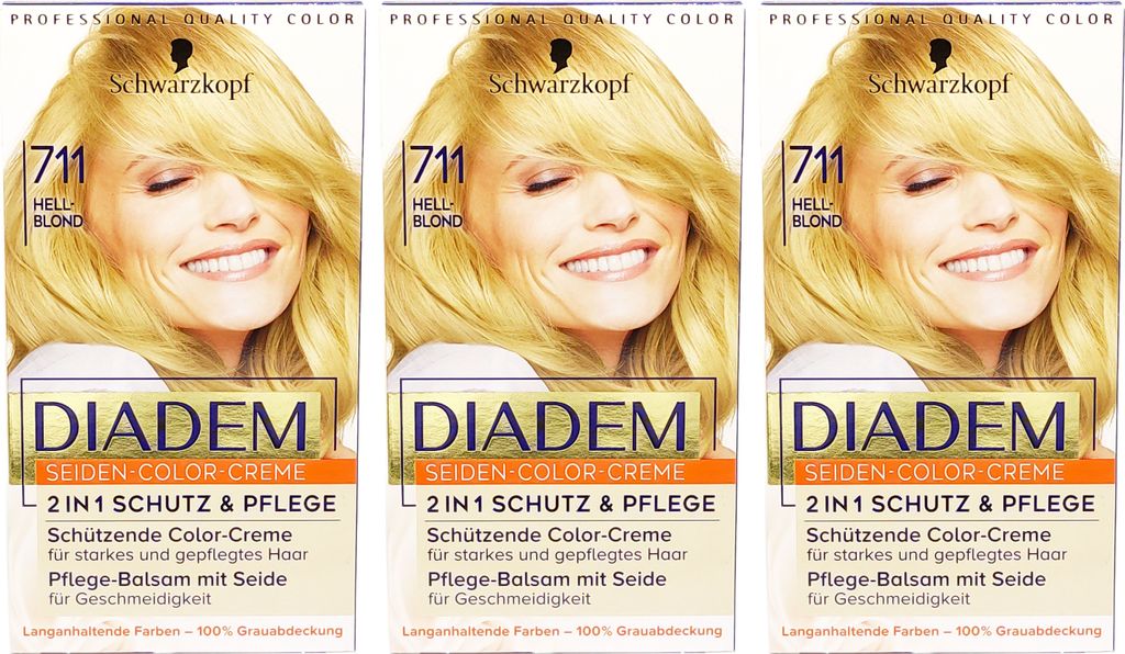 3x Diadem Seiden-Color-Creme HELL BLOND 170ml | Kaufland.de
