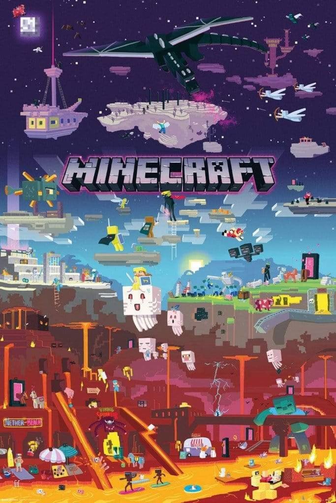 Close Up Minecraft Poster World Beyond, offiziell