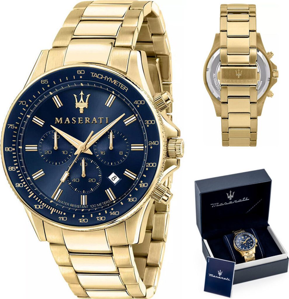 Maserati Sfida 44 Mm R8873640008 Uhr Golden | Kaufland.de