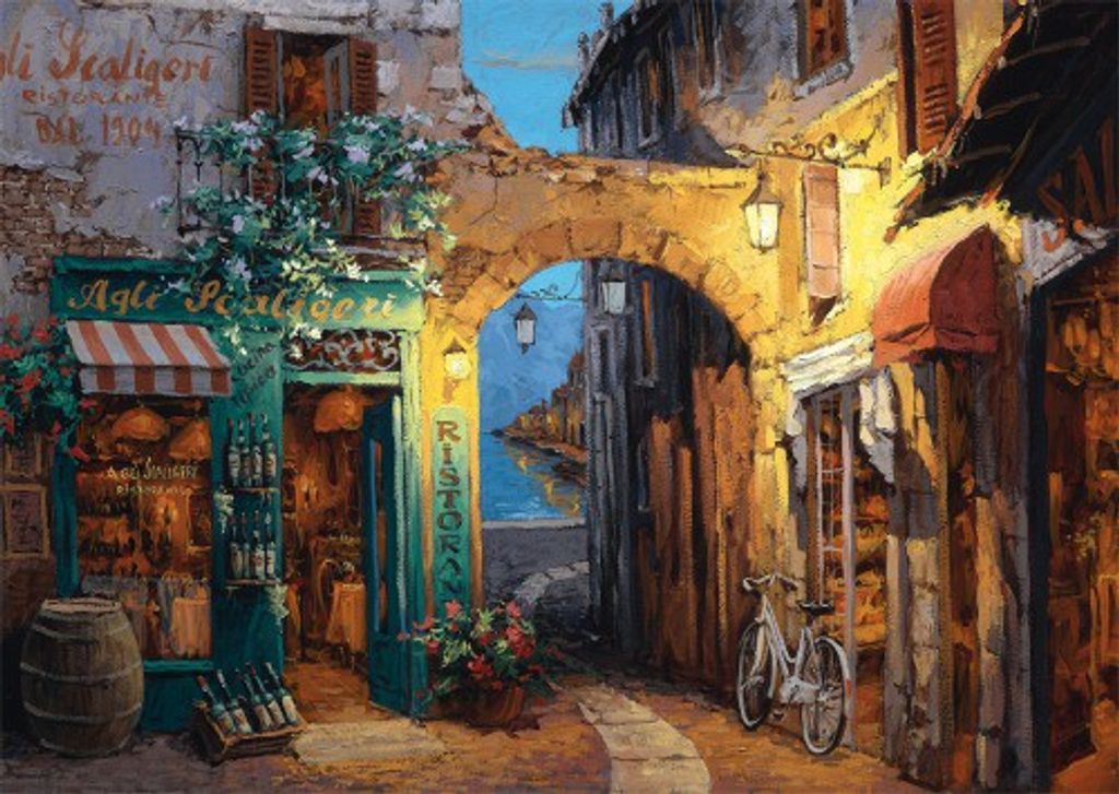1000 Teile Schmidt Spiele Puzzle Sam Park Gässchen am Comer