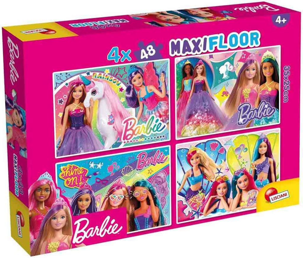 Doppelseitiges Maxi-Puzzle 4x48 Barbie Klassische Puzzles