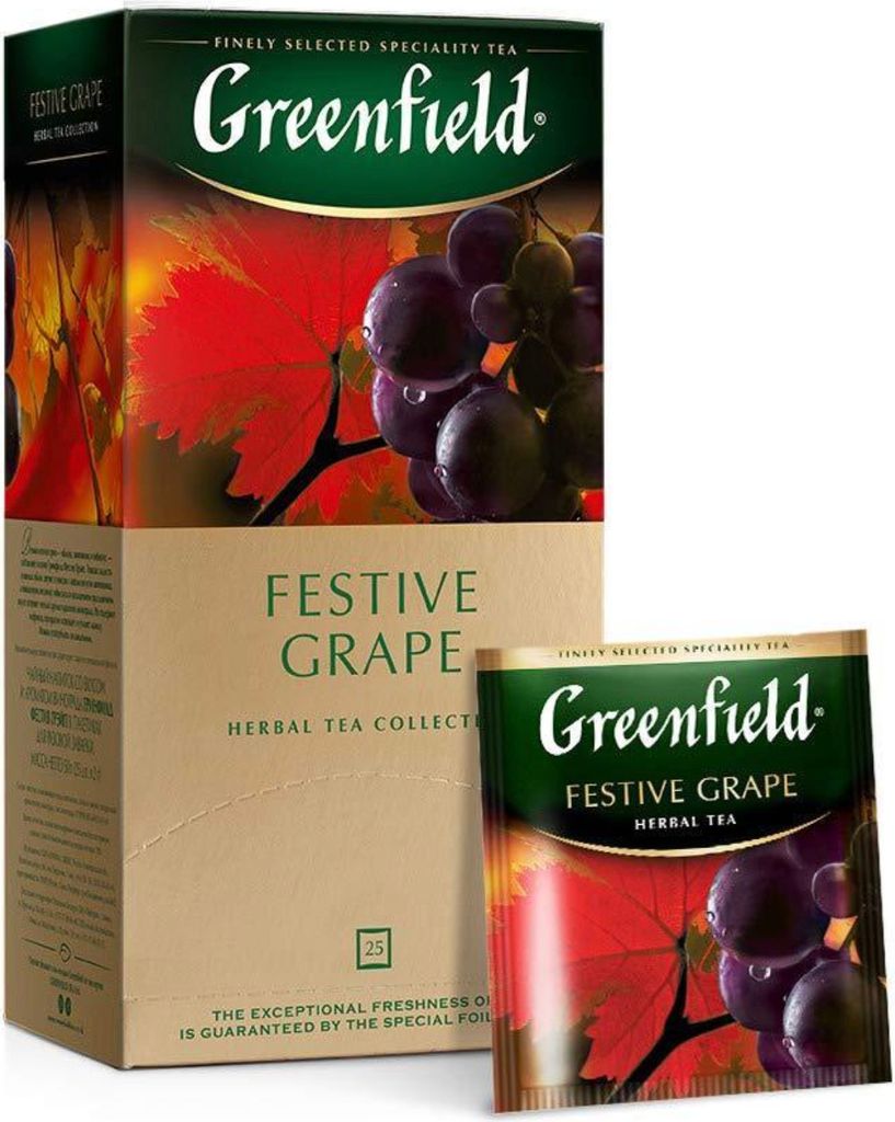 Tee Greenfield herbal FESTIVE GRAPE 25 btl Kräuter Tee