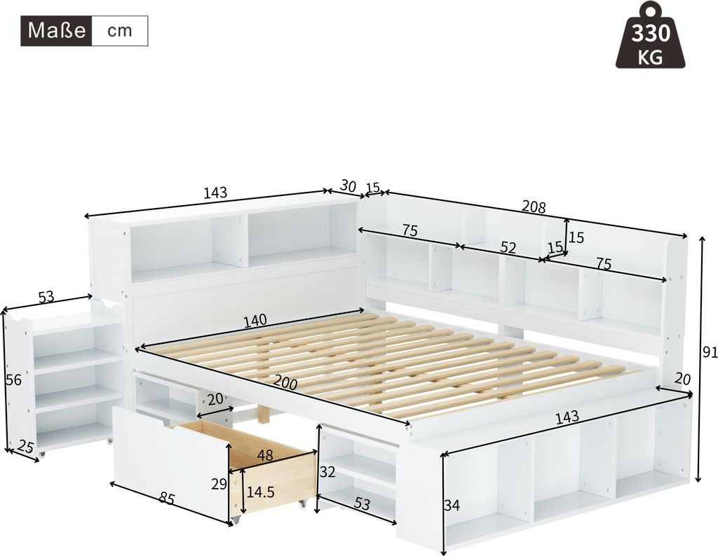 okwish juniorské postele klasické postele 140 | Kaufland.cz