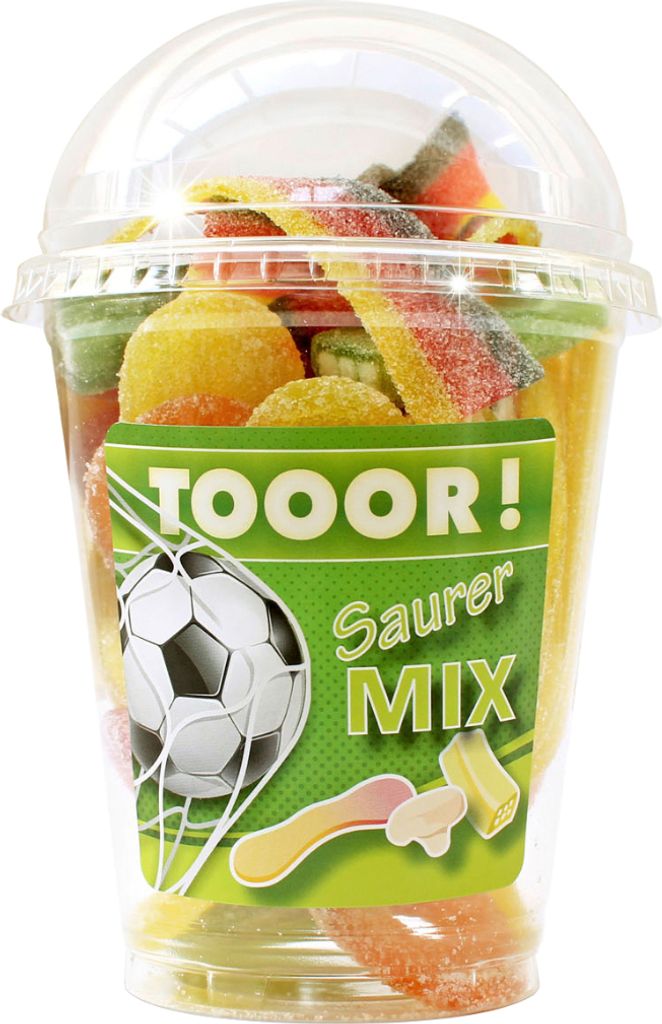 Snack Service Sauer MIX Tooor! Becher Saure Fruchtgummi
