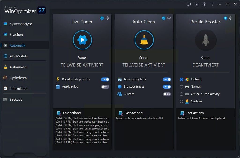 Ashampoo WinOptimizer 27 - Dauerlizenz / 3-PC | Kaufland.de