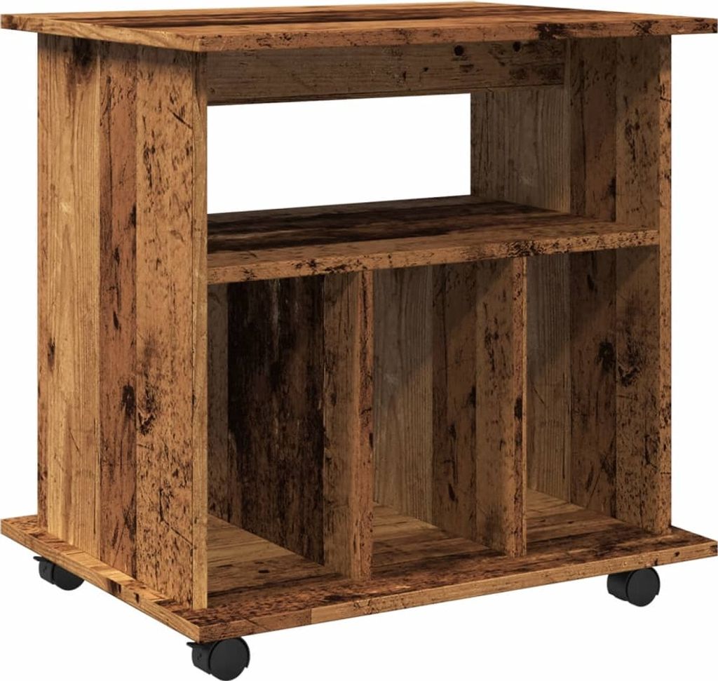 vidaXL Roll container old wood look 60x45x60 | Kaufland.cz