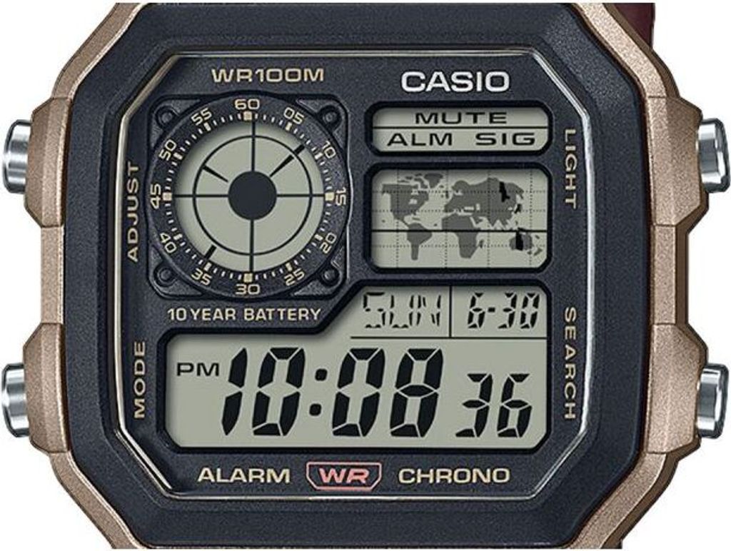Casio Uhr Digital Armbanduhr Lederarmband | Kaufland.de