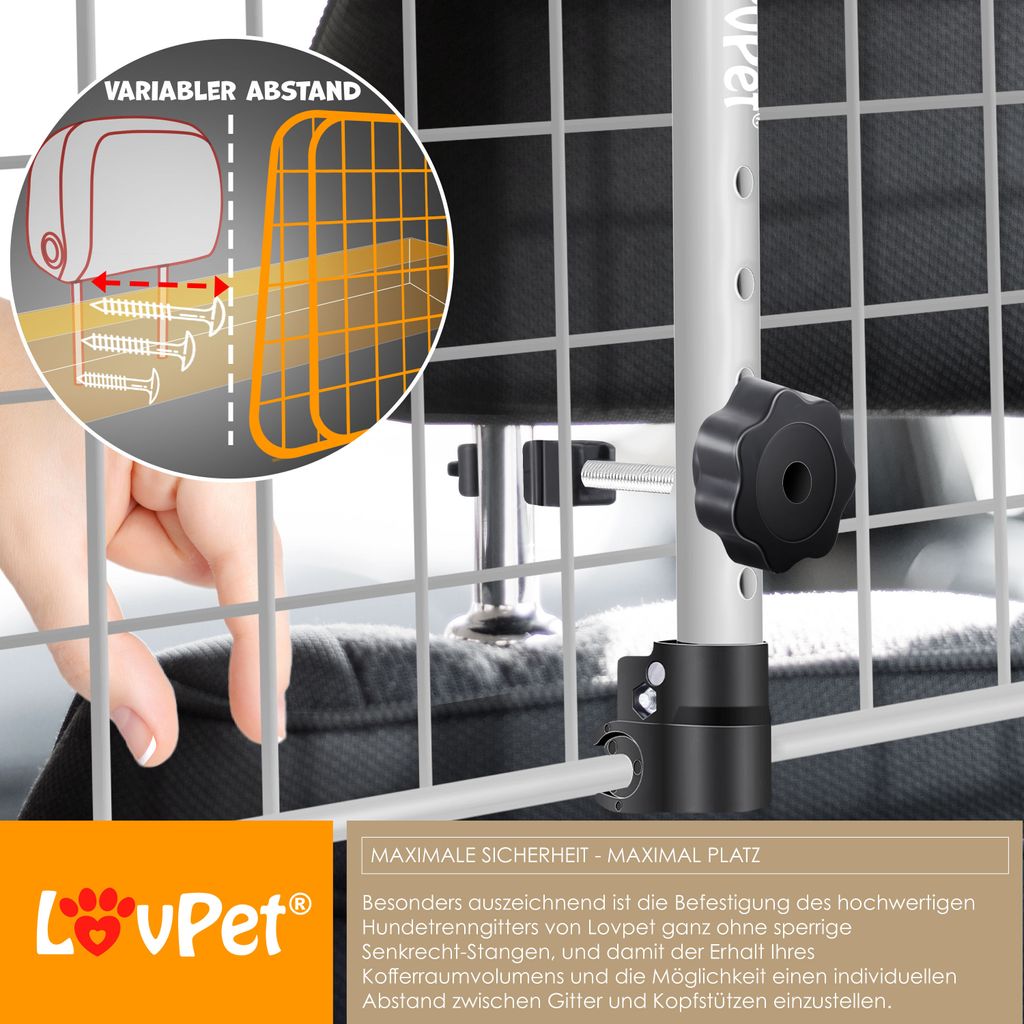LovPet® Hundegitter Auto, Autoschutzgitter | Kaufland.de