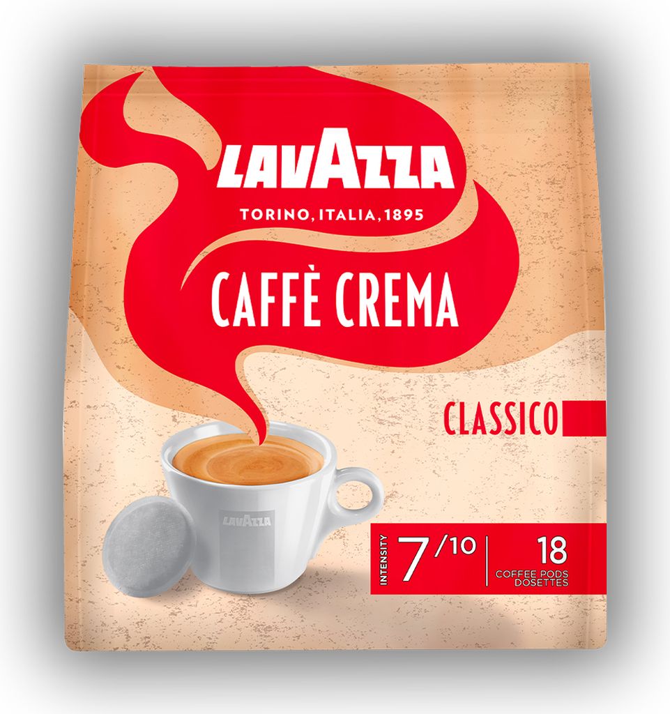 Lavazza Caffe Crema Classico Pads 18 kávových lusků v