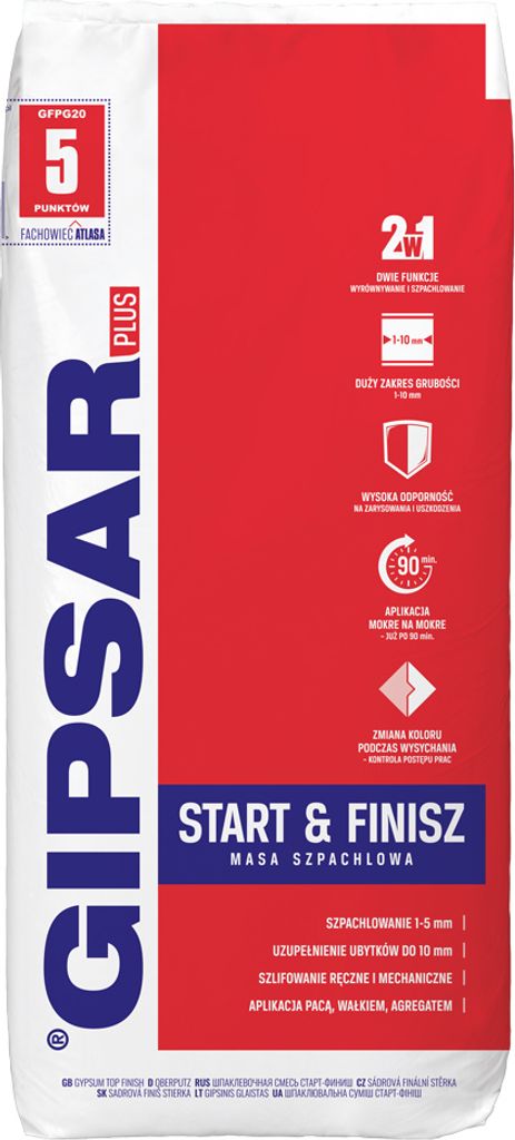 Atlas Gipsar Plus Finish Weiß Spachtelmasse | Kaufland.de