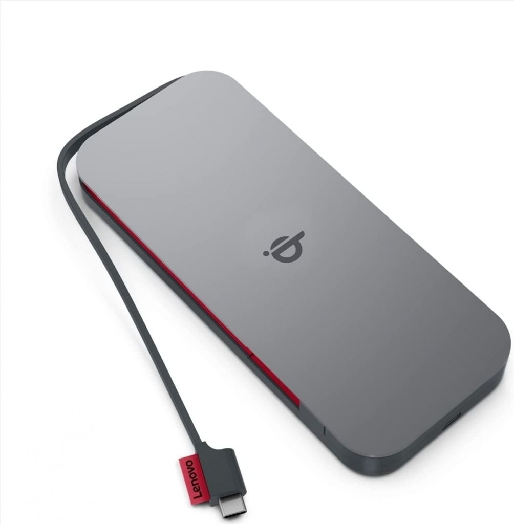Lenovo Go Power Bank 10 000 mAh, G0A3LG1WW, USB-C, grau