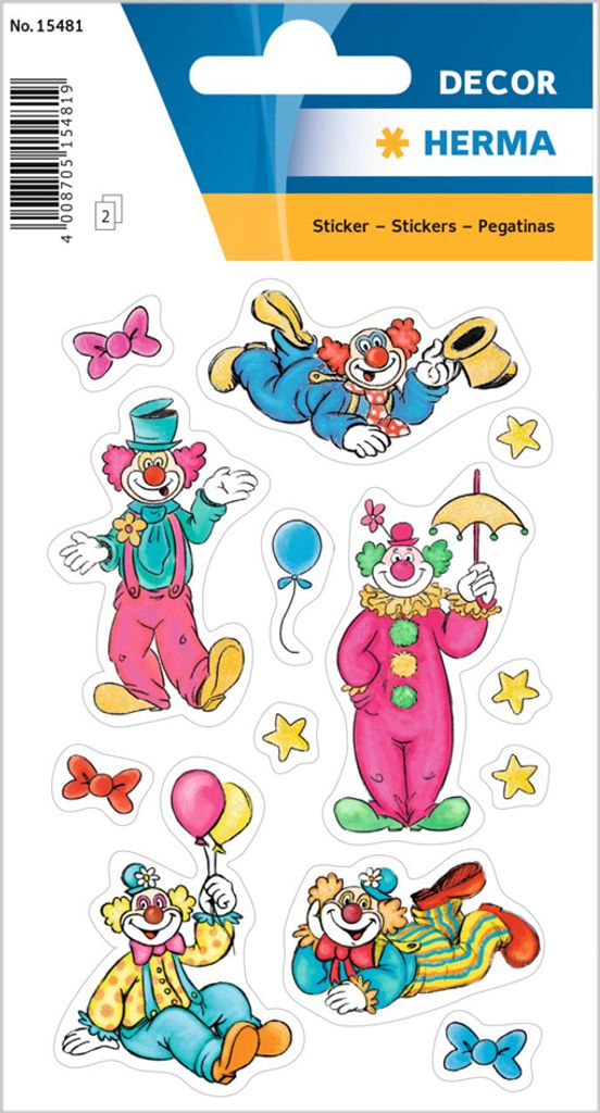 HERMA Sticker DECOR "Clowns" aus Papier | Kaufland.de
