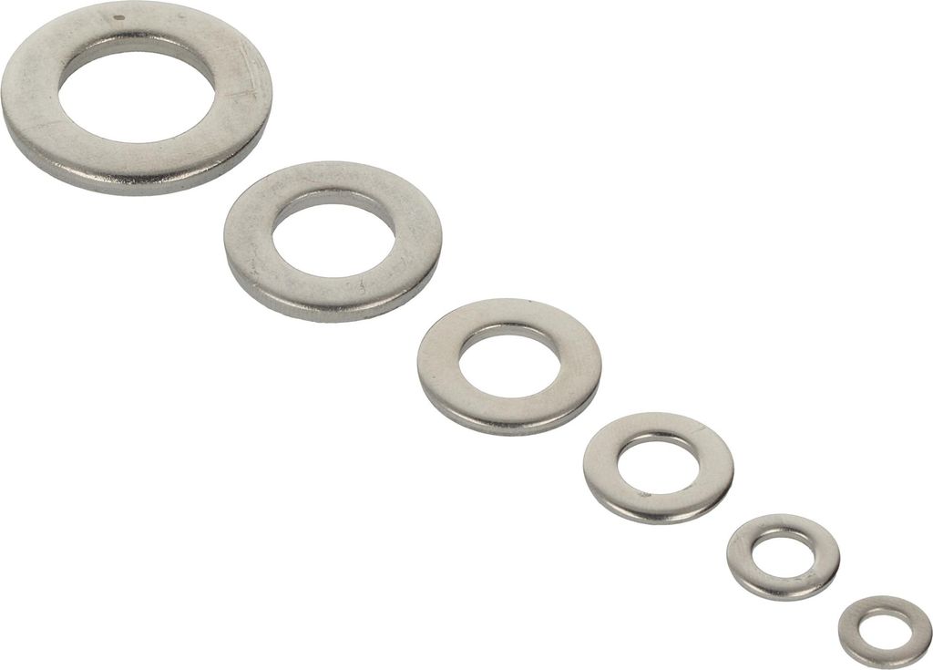 Unterlegscheiben DIN 125 Form A Edelstahl A2 M 8 (8,4) 100