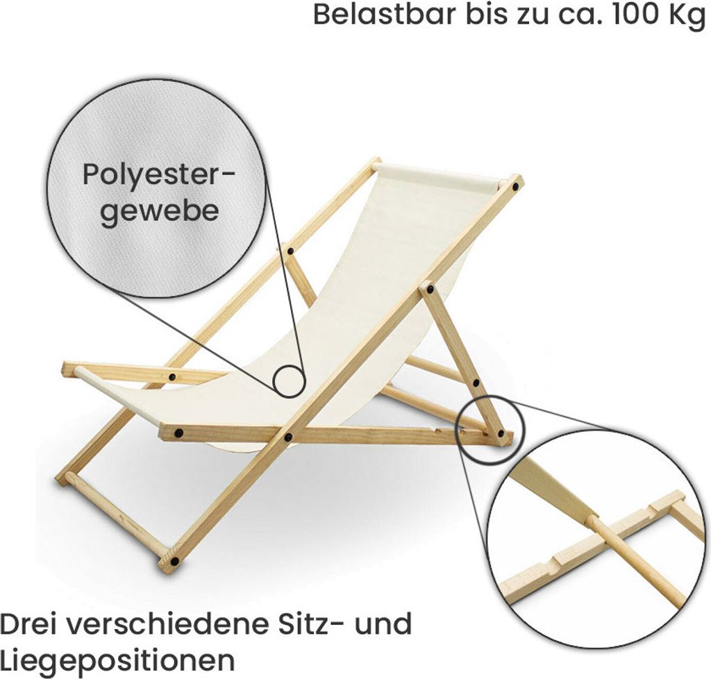 Liegestuhl Bunte Berge Gartenliegen | Kaufland.de