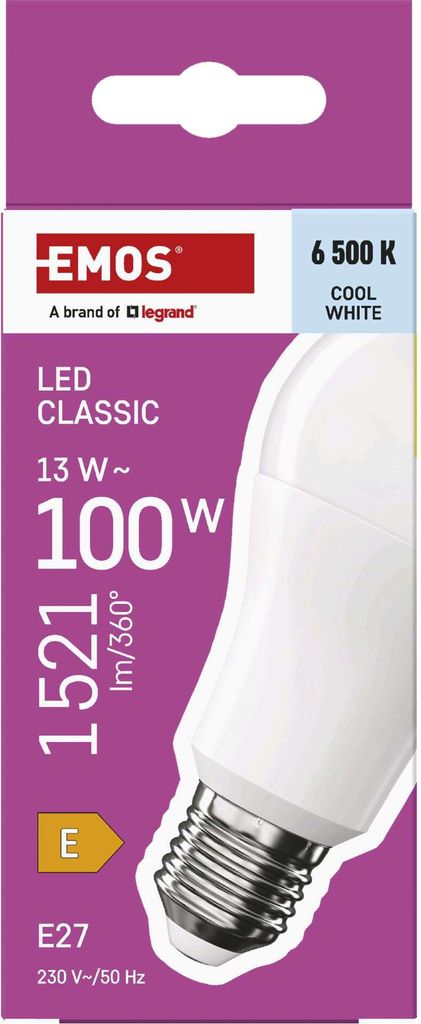 EMOS LED žárovka Classic A60 / E27 / 13 W | Kaufland.cz