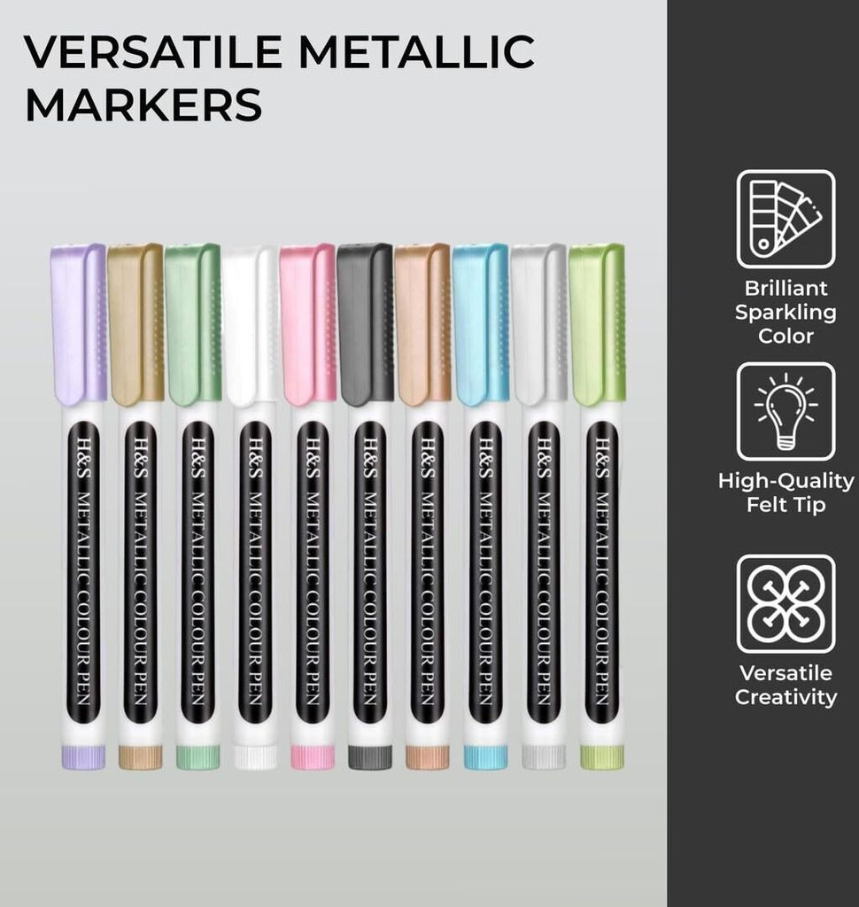 H&S Metallic Marker Stifte - 10-teiliges | Kaufland.de
