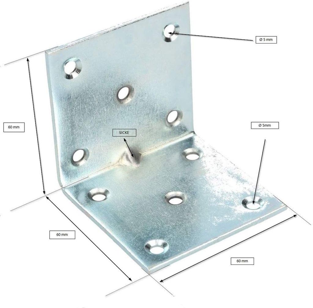 KOTARBAU® 50er Set Winkelverbinder 60 x 60 x | Kaufland.de