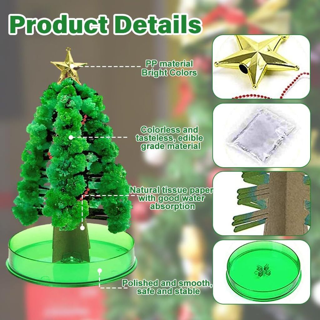 2X Magic Growing Crystal Christmas Tree, Mini | Kaufland.de