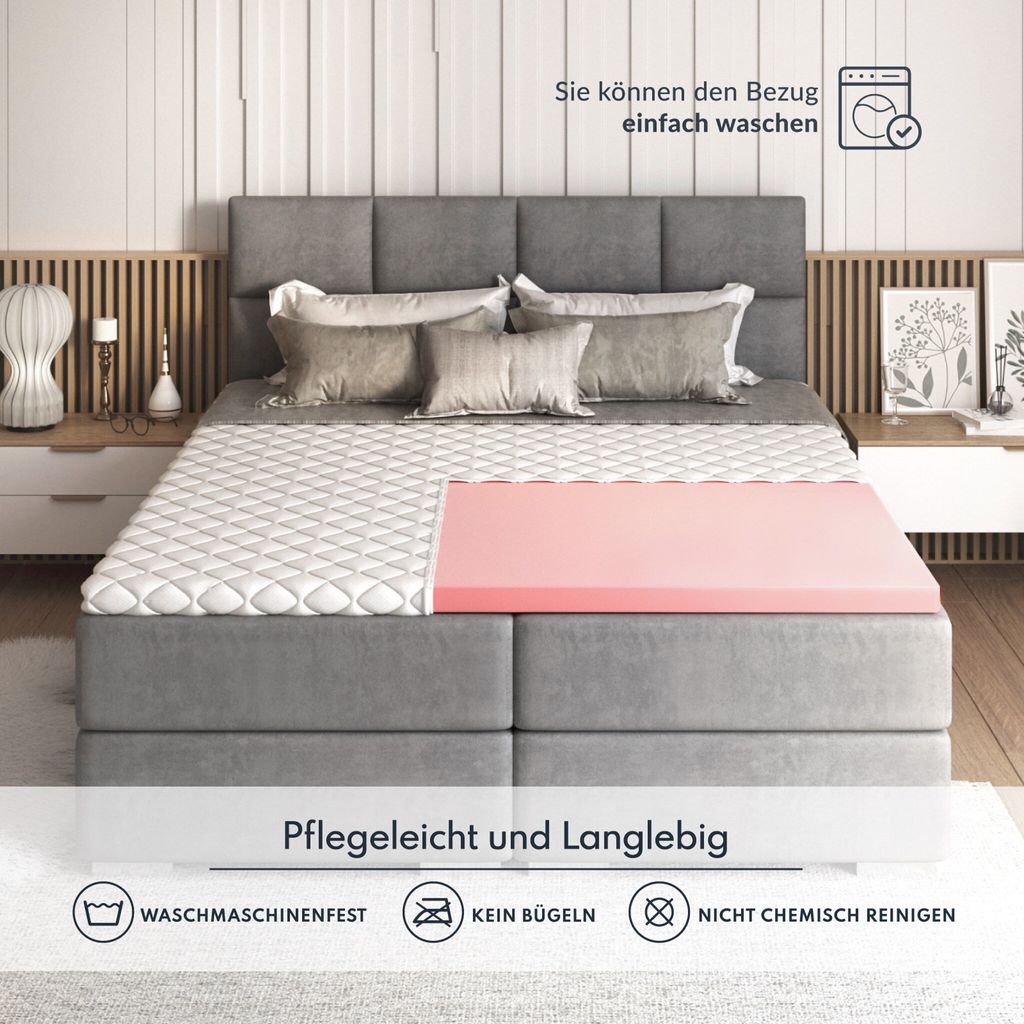 Topper 120x200 cm Matratzenauflage mit VISCO | Kaufland.de