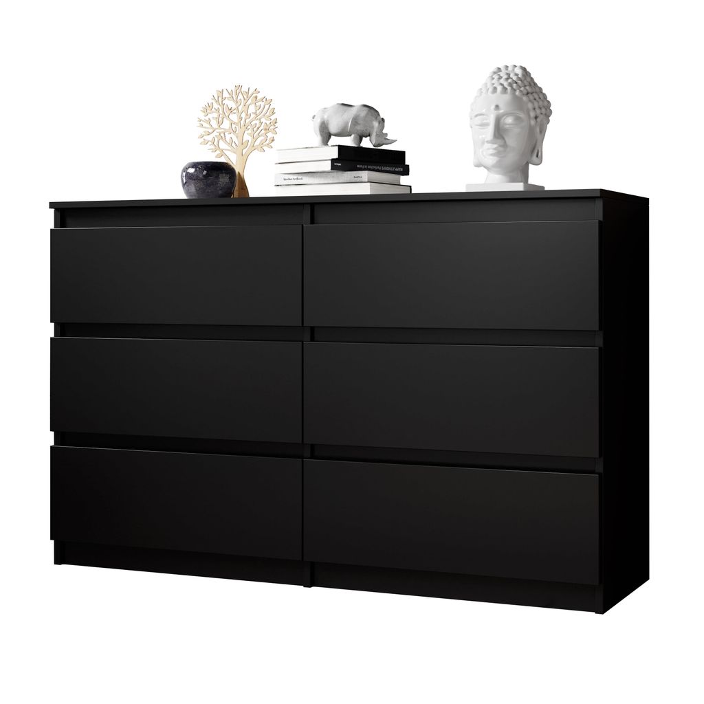 Furnix Schubladen-Kommode Arenal Schwarz | Kaufland.de