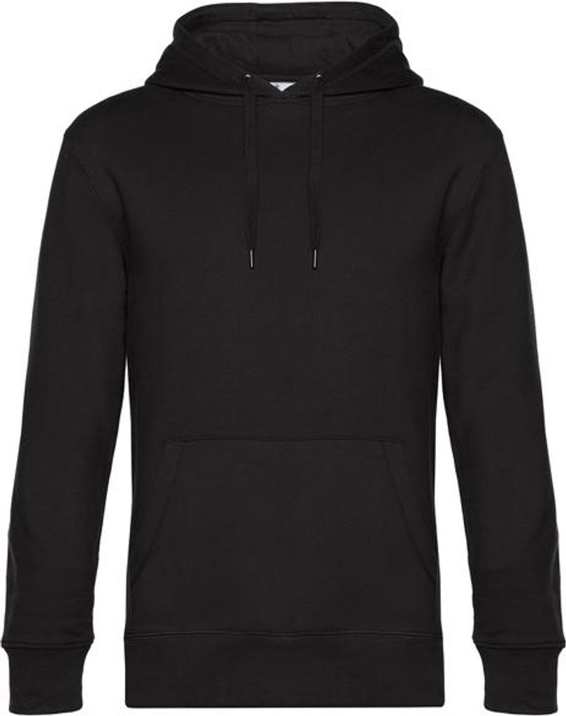 Pánská mikina s kapucí - B&C KING HOODED - black pure