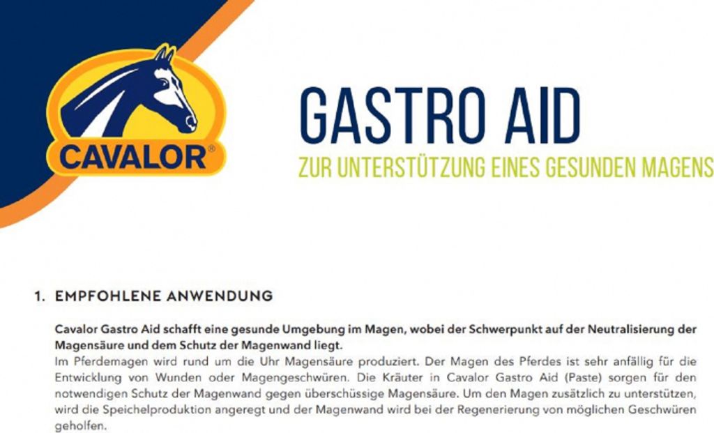 Cavalor Gastro Aid Liq, 2ltr Krmení pro koně | Kaufland.cz