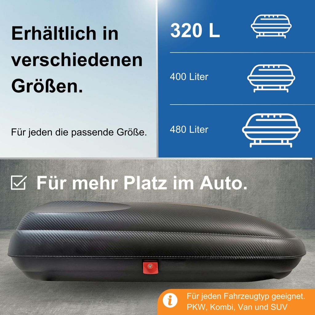 Dachbox Auto VDP-BA320 - Dachkoffer für Auto | Kaufland.de