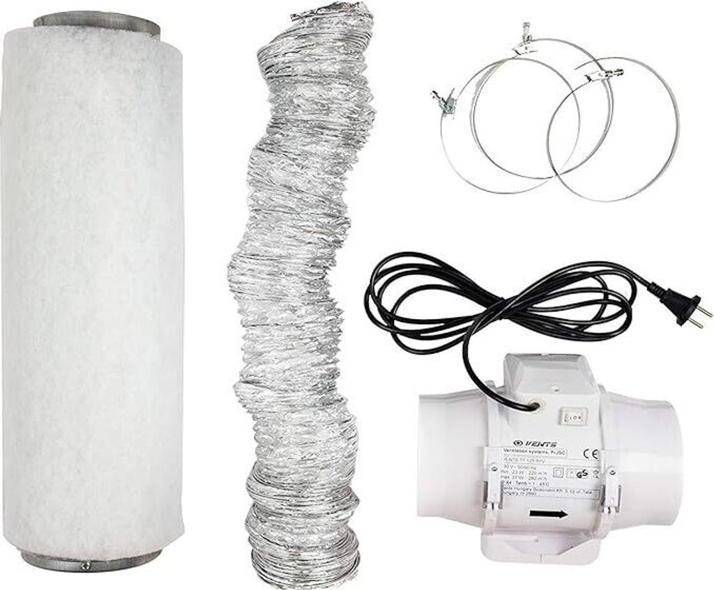 Grow Abluft Aktivkohlefilter Set 220-280 m³ | Kaufland.de