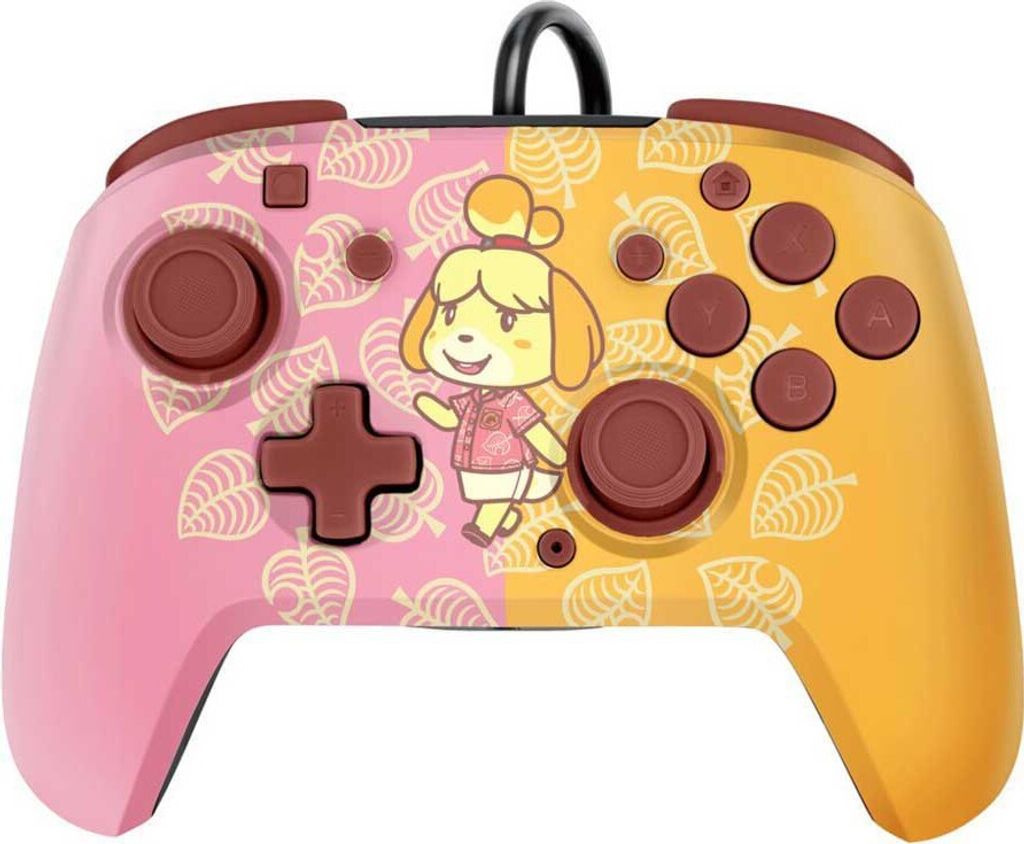 Pdp Faceobb Deluxe Isabelle Nintendo Switch-controller Rosa