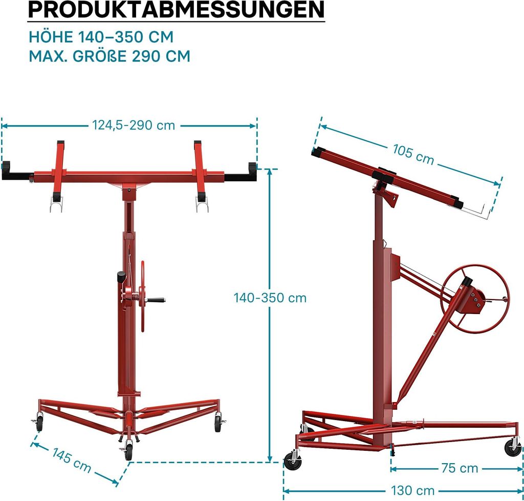 Wiltec XXL Plattenheber bis max. 68 kg, Höhe | Kaufland.de