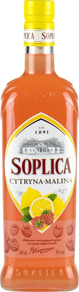 Citrónový likér s malinami Soplica Lemon Raspberry 500 ml